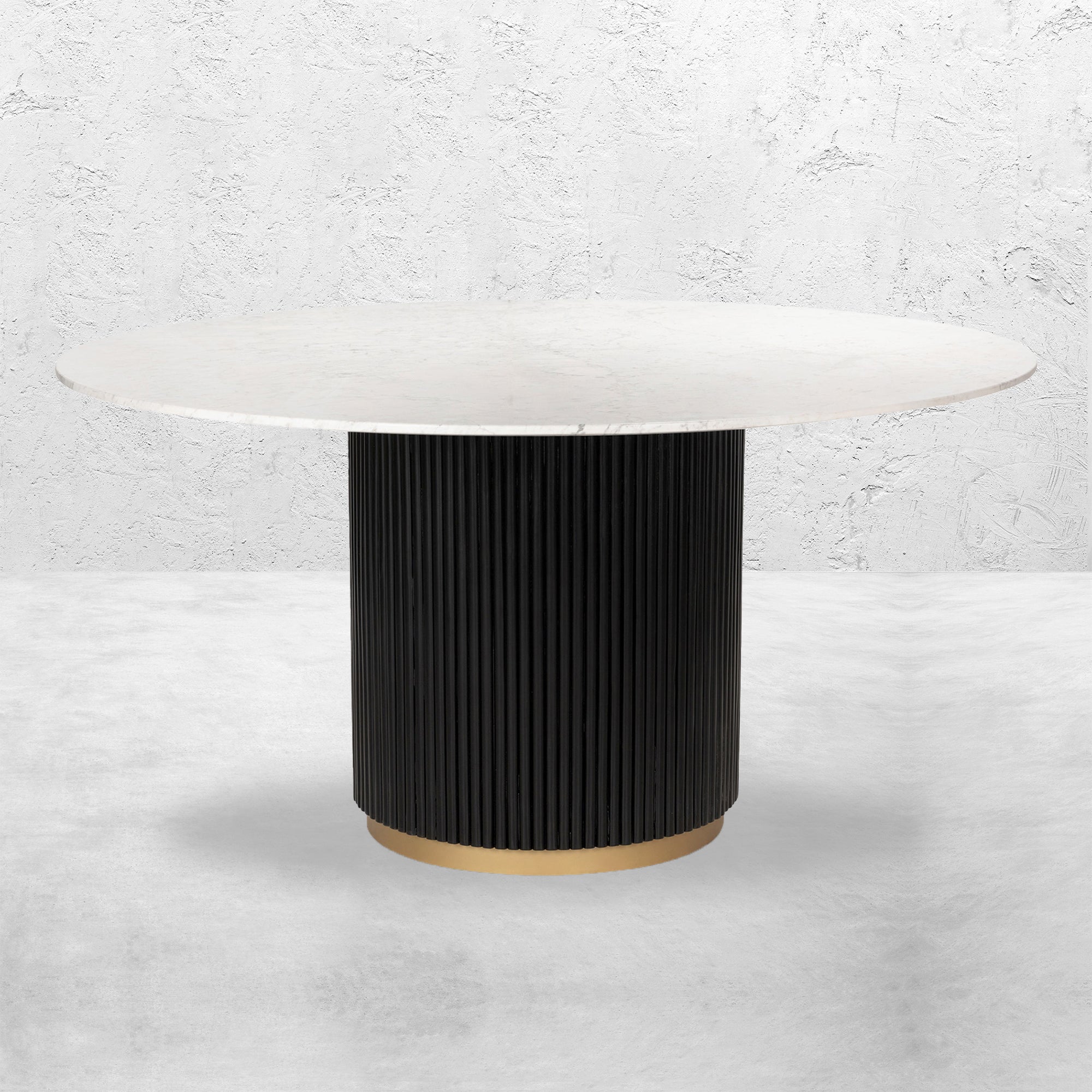 Jaguar Sun Round Dining Table with Marble Top – Tom Collins Home